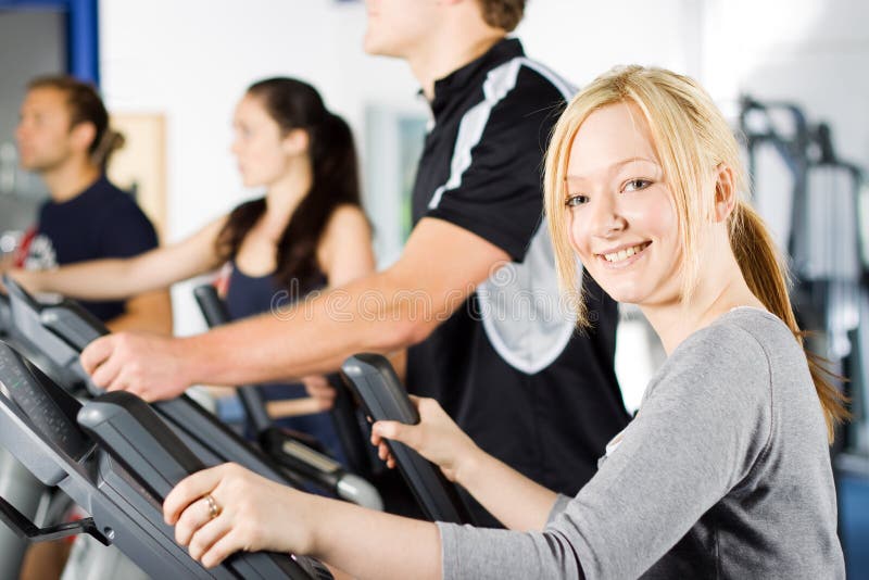 Girl Working Out at the Gym Stock Photo - Image of smiling, girls: 10516390