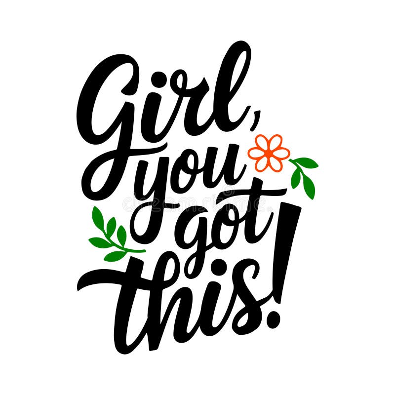 Girl You Got this Silhouette Vector Stock Vector - Illustration of ...