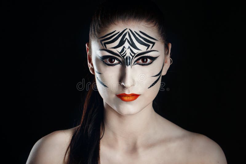 Girl Zebra Stock Image Image Of Beauty Looking Model 39919287
