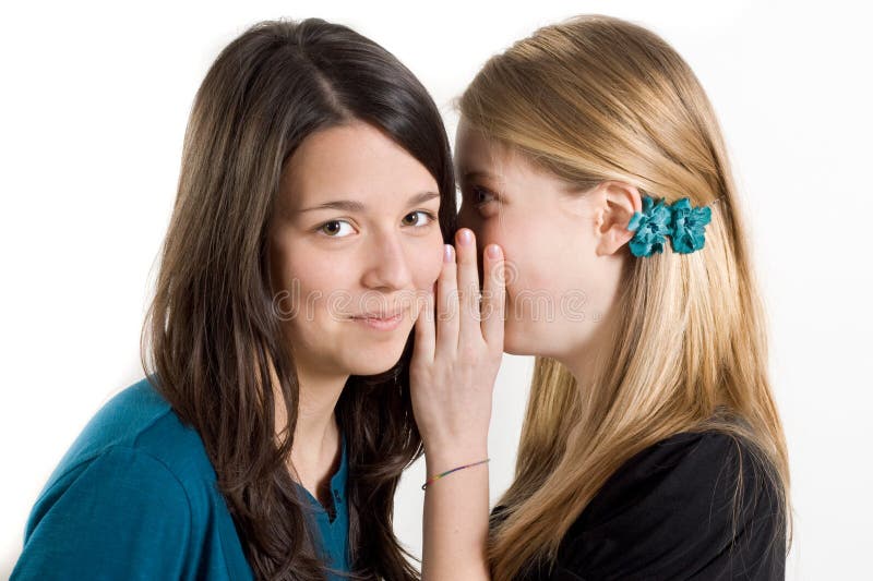 Teenage secret stock image. Image of confide, casual, friendship - 3000749