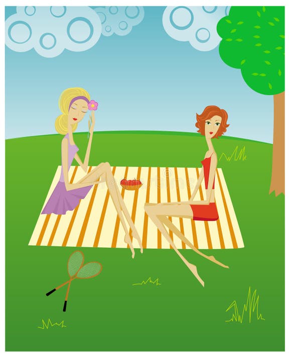 Two Girls Sitting Grass Stock Illustrations – 59 Two Girls Sitting Grass Stock Illustrations ...