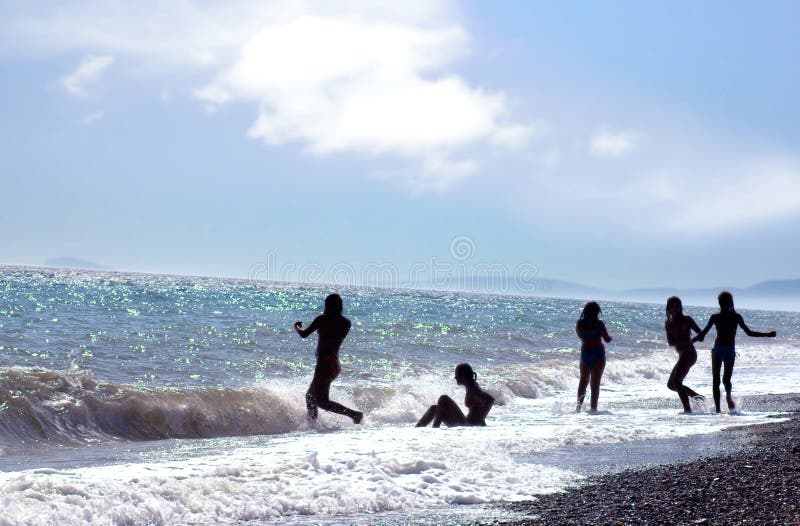 Group Girls Beach Holiday Stock Photos - Download 4,338 Royalty Free Photos