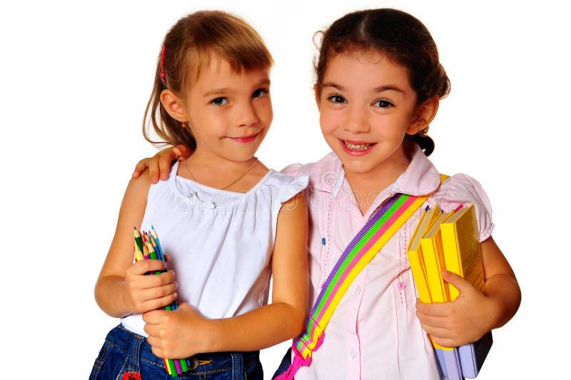 Girls and books stock photo. Image of hand, yellow, book - 20577572
