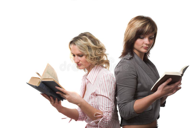 Girls with books stock photo. Image of intelligence, homework - 2390572