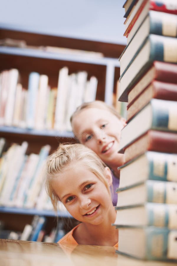 Girls, Books and Playing in Library for Learning, Education and Fun ...