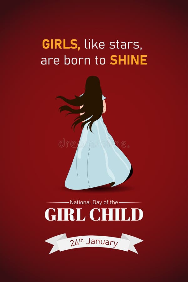 The National Day of the Girl Child Stock Vector - Illustration of women ...