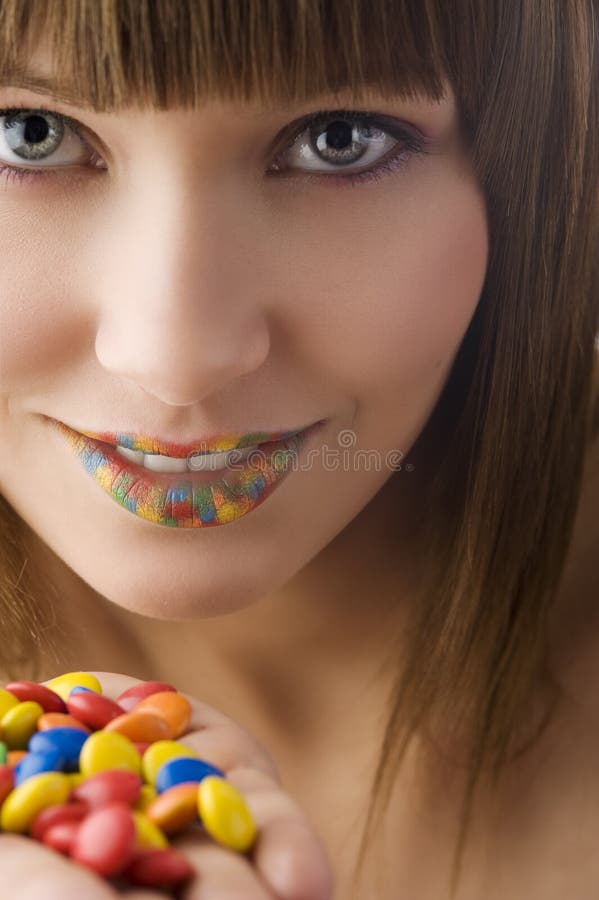 Girls in color stock photo. Image of multicolored, female - 10723694