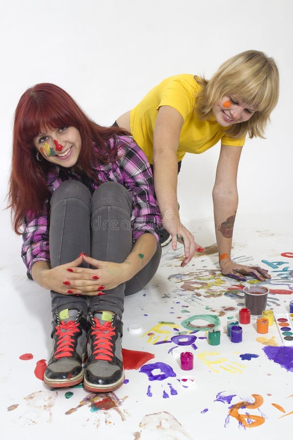 Girls in a creative stock photo. Image of amusement, girlfriend - 21394236