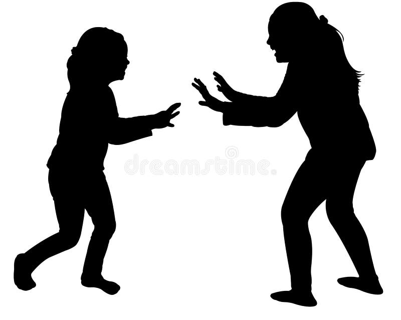 Girls Fighting Clipart