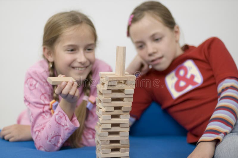 Girls / game / white stock photo. Image of eyes, game, handing - 285894