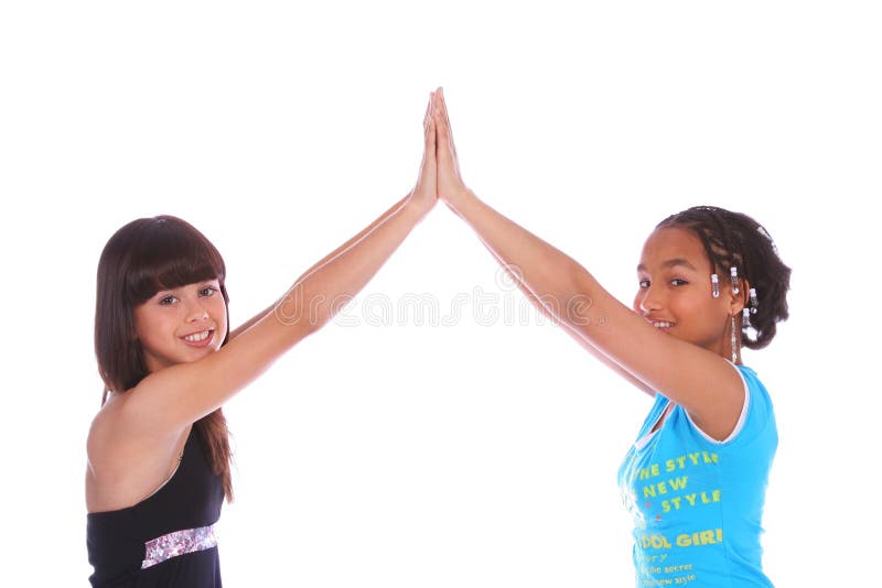Girls High Five Close Up Picture. Image: 2127713