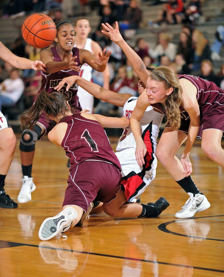 Girls High School Basketball Editorial Photography - Image of fight ...