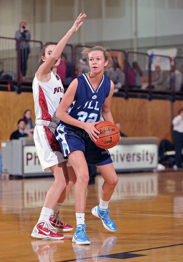 Girls High School Basketball Editorial Stock Image - Image of girls ...