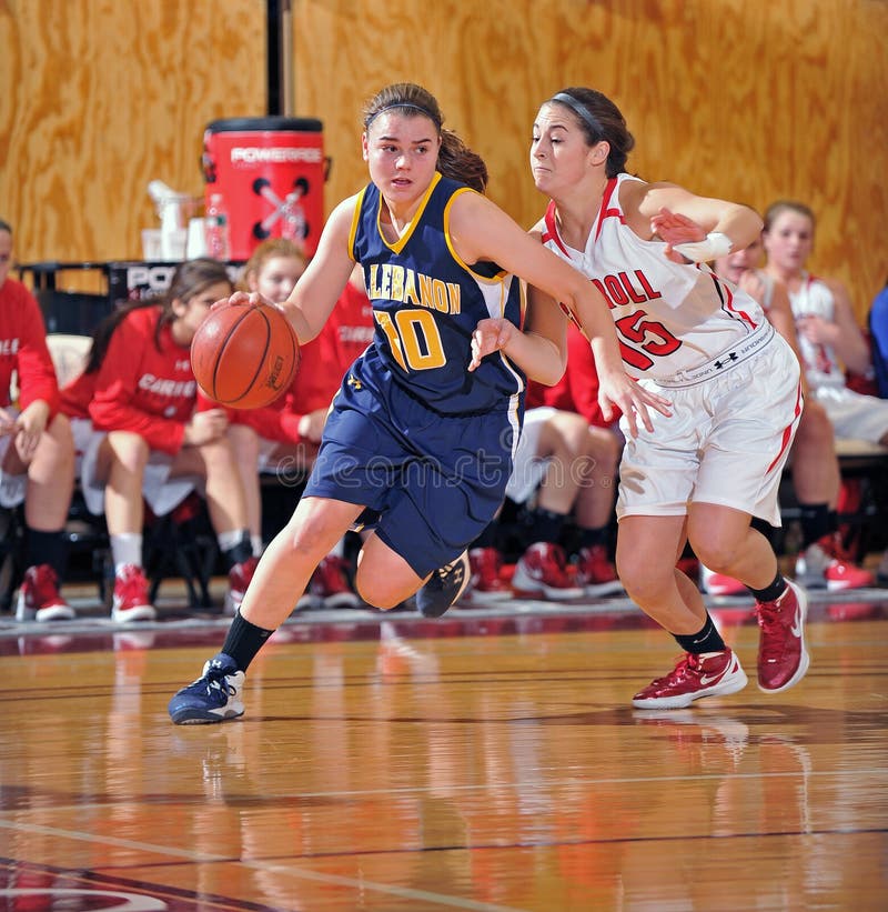 High School Girls Basketball Game Editorial Stock Image - Image of ...
