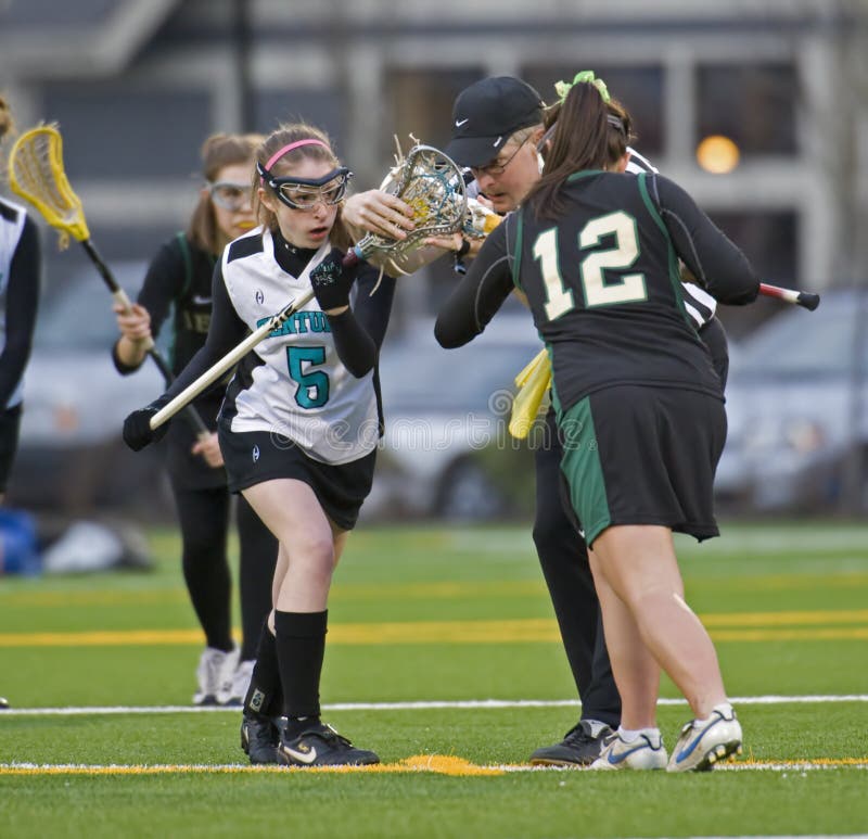 Girls Lacrosse Draw editorial stock photo. Image of stick - 8656823