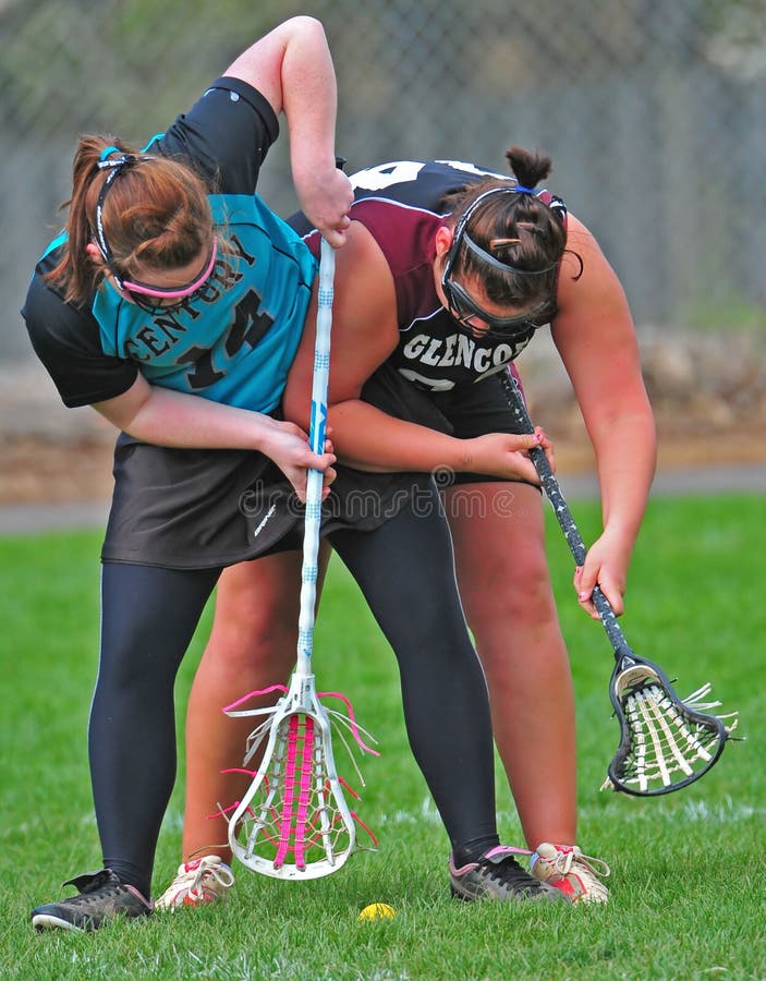 Girls playing lacrosse editorial stock photo. Image of plays - 8363508