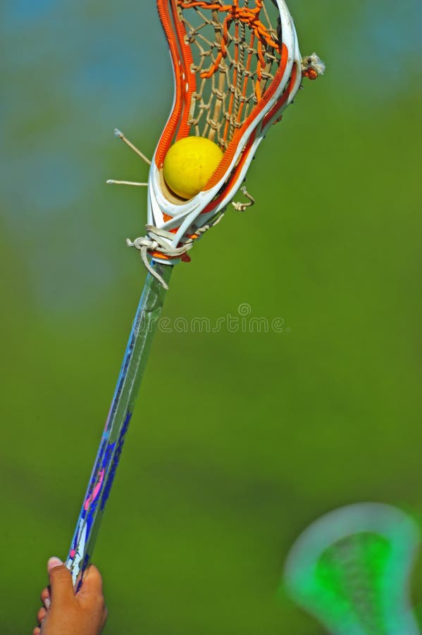 Girls Lacrosse Stick with Ball Stock Image - Image of college, team ...