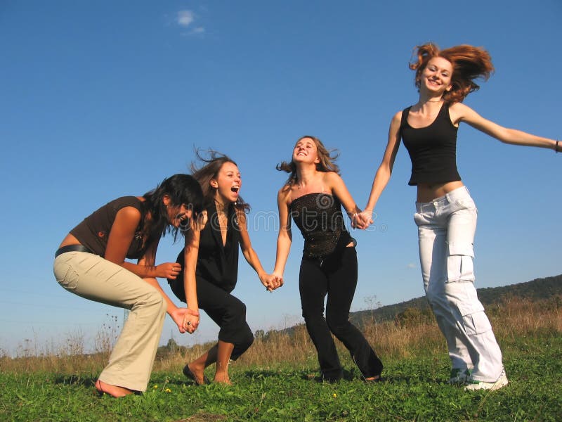 Girls laughing stock image. Image of emotion, colour, love - 1298965