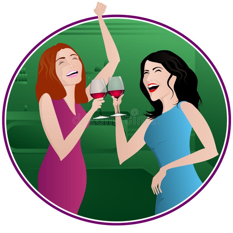 Drinking Wine Cartoon
