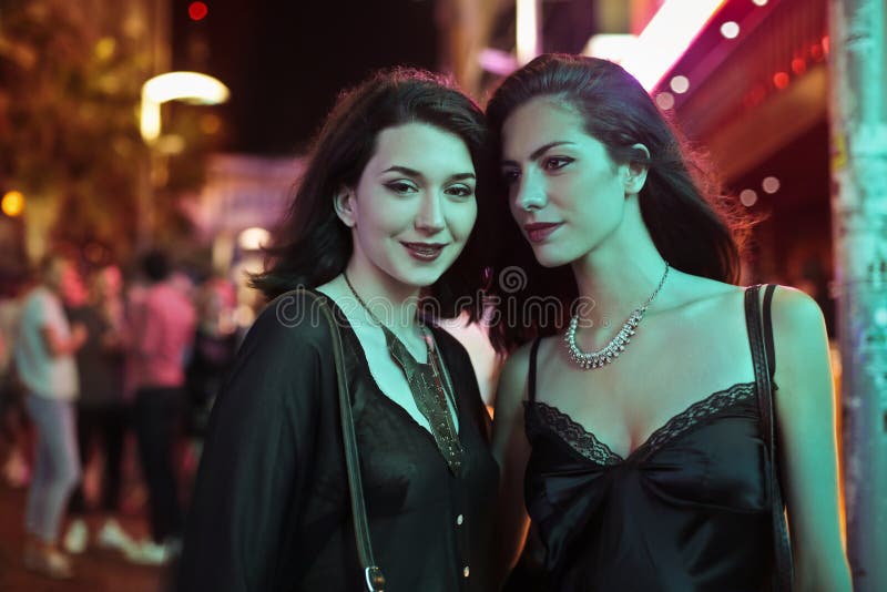 Girls night out stock image. Image of fashion, color - 67494961