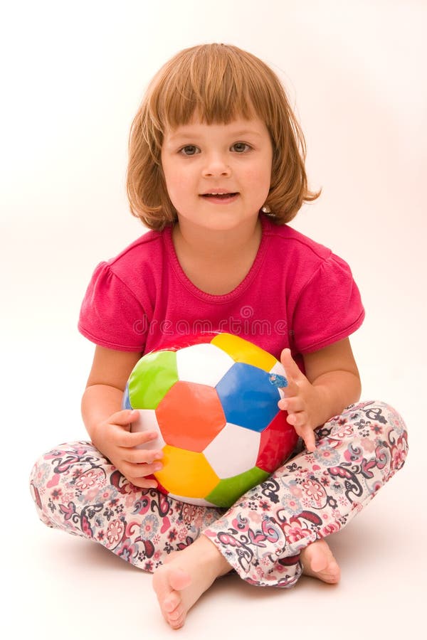 Girls play football stock photo. Image of cute, adorable - 2843300