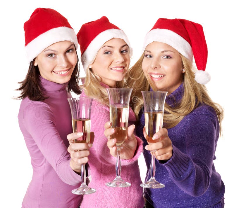 Champagne Girls #1 stock image. Image of group, glasses - 425581