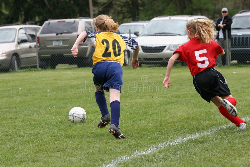 Girls soccer team stock image. Image of football, teamwork - 13584689