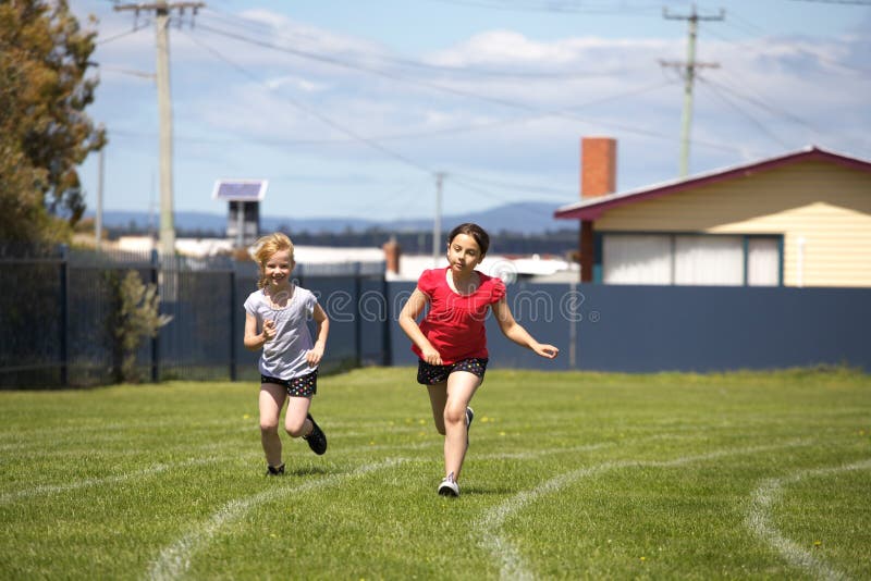 Girls in sports race stock image. Image of female, fitness - 17274247