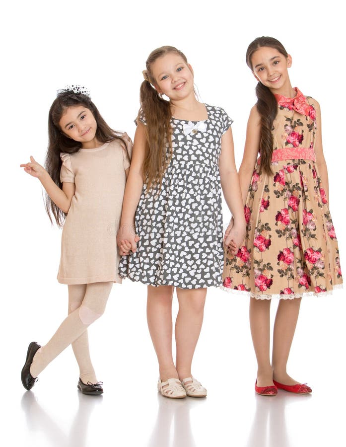 Girls standing stock image. Image of beautiful, background - 52299413