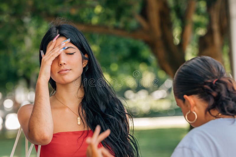 Girls on the Street Arguing Stock Image - Image of discussion, problem ...