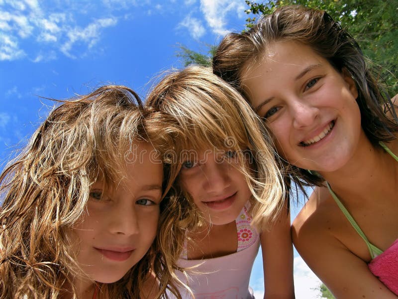 Girls summer party stock image. Image of enjoy, group - 22227921