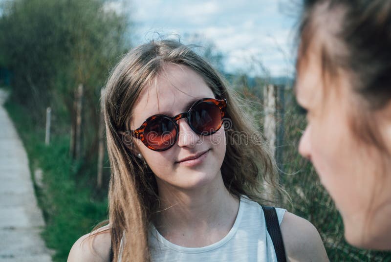 Girls stock image. Image of person, girl, beautiful, outdoors - 54002719