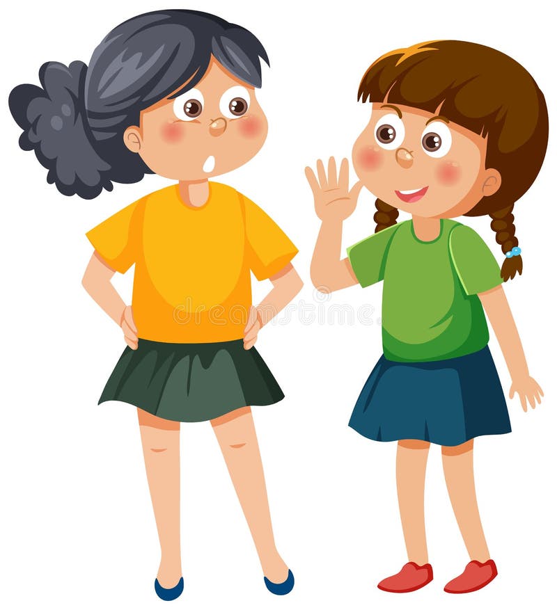 Teenage Girls Talking Stock Illustrations – 185 Teenage Girls Talking ...