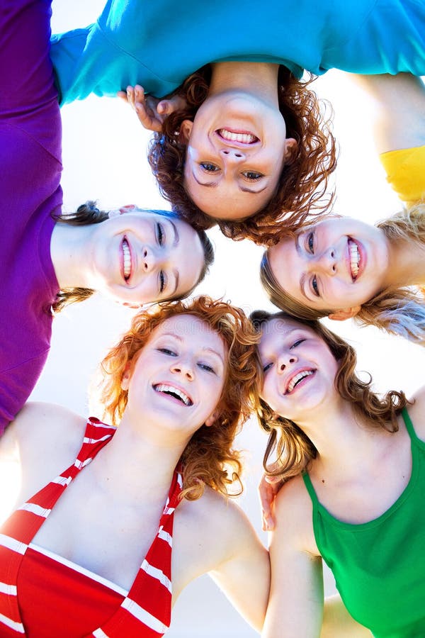 Girls united stock image. Image of colourful, group, friends - 2584877