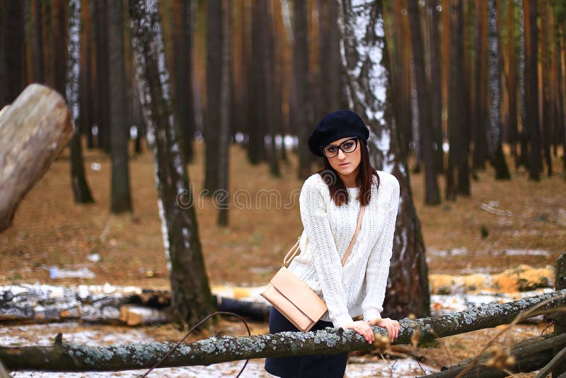 Girls in the wood stock photo. Image of glamour, pretty - 61185206