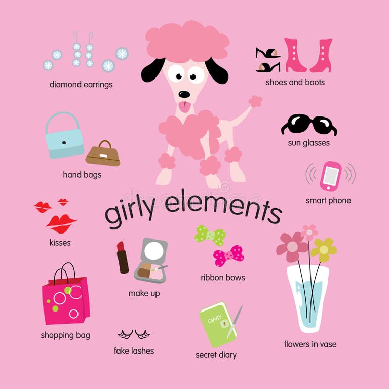 Girly Sticker Stock Illustrations – 8,728 Girly Sticker Stock ...
