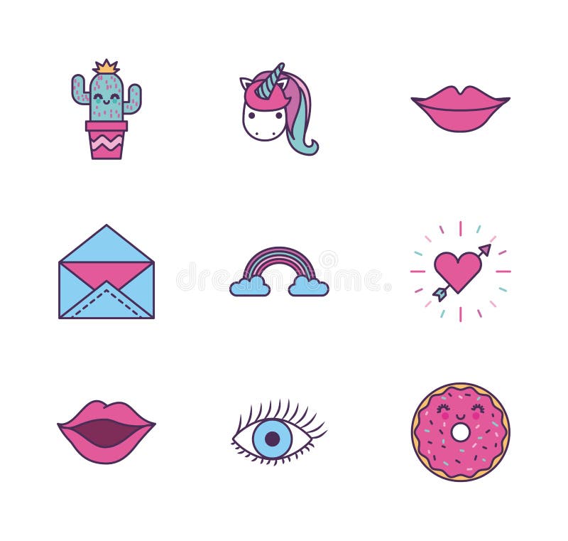 Girly icon image stock vector. Illustration of girly - 92100363