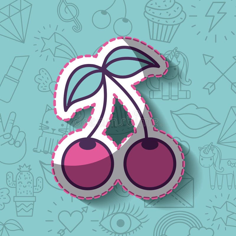 Girly Icon Over Background Image Stock Vector - Illustration of comics ...