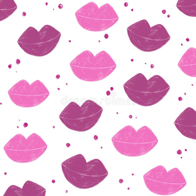 Girly Lip Pattern, Doodle Doodle Pattern Drawing, Primitive Drawing ...