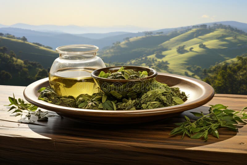 Girnar Tea on White Background Stock Illustration - Illustration of ...