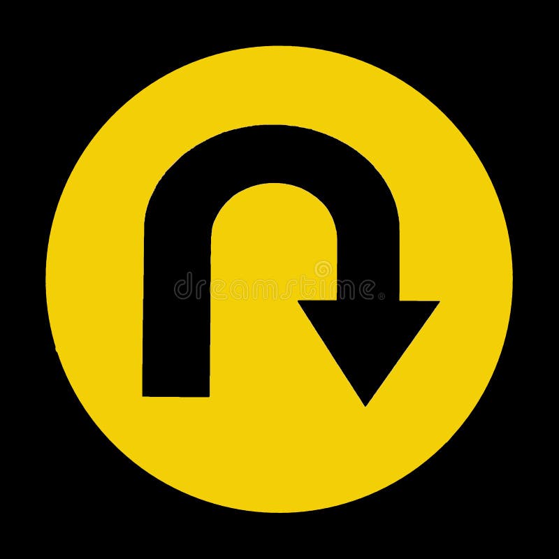 Flecha Del Giro De 180 Grados Foto de archivo - Imagen de material ...