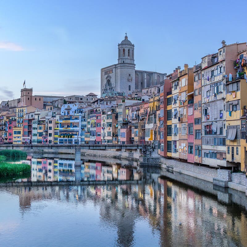 Girona in Catalunya stock photo. Image of europe, agusti - 157668286