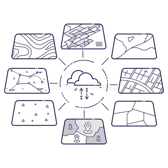 Gis Icon Stock Illustrations – 307 Gis Icon Stock Illustrations ...