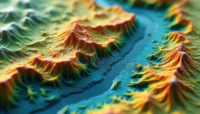 GIS Geodata Mapping Concept Detailed Layers Geographic Data. Vibrant ...