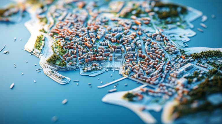 GIS Geodata Mapping Concept, Featuring Topography, Elevation, and ...