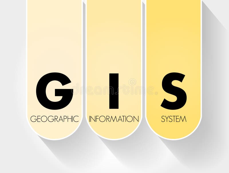GIS - Geographic Information System Acronym, Concept Background Stock ...