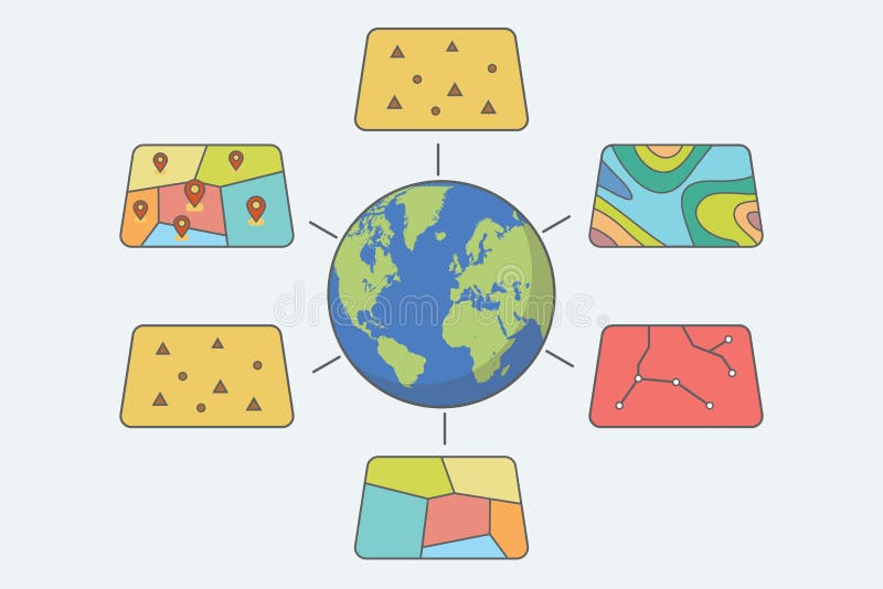 Gis Icon Stock Illustrations – 215 Gis Icon Stock Illustrations ...