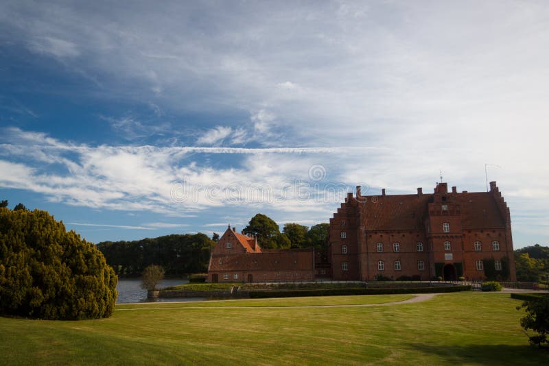 Gisselfeld Park Palace and Cloister Stock Photo - Image of gisselfeld ...