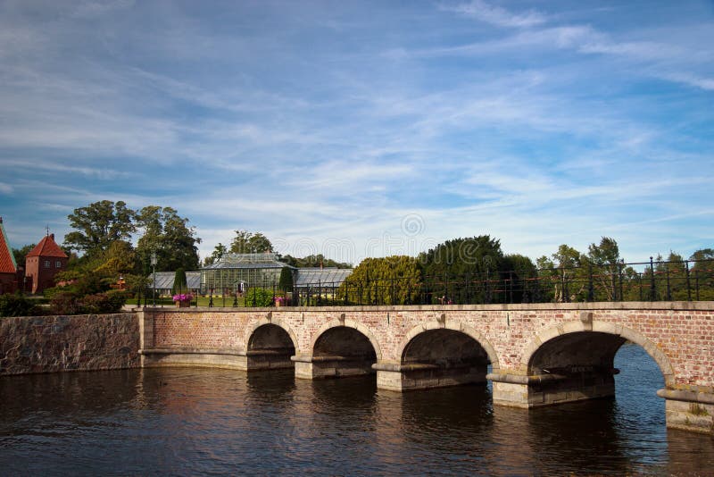 Gisselfeld Park Palace and Cloister Stock Image - Image of monument ...