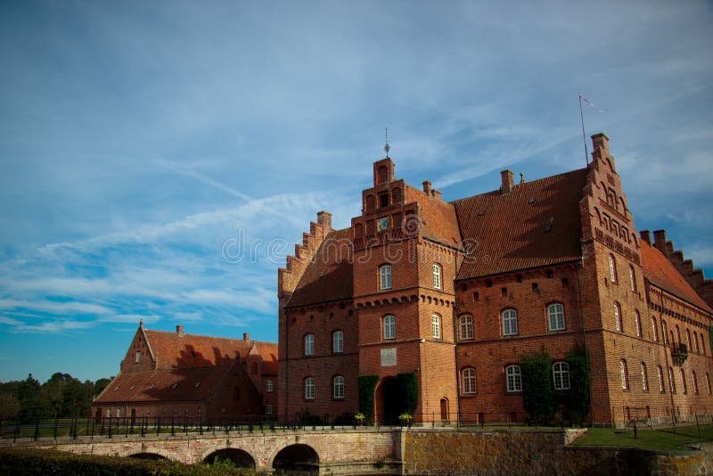 Gisselfeld Park Palace and Cloister Stock Photo - Image of pattern ...